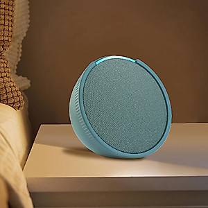 sikiwind Speaker Cover, Silicone Au-dio Box Cover Case Waterproof Speaker Protective Sleeve Shockproof Anti Drop Accessories for Amazon Echo Pop