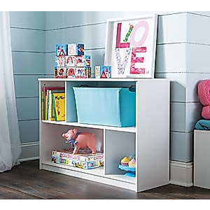 ClosetMaid 1627 Wide Wire Frame Fabric Bin, Aqua