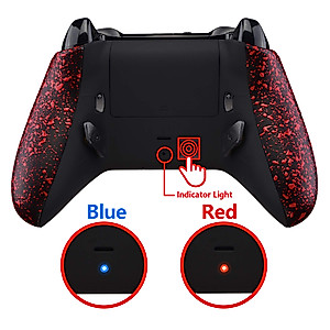 eXtremeRate Textured Red Lofty Programable Remap & Trigger Stop Kit, Upgrade Boards & Redesigned Back Shell & Side Rails & Back Buttons & Trigger Lock for Xbox One S/X Controller Model 1708