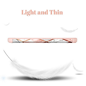 Fingic ALCATEL 3V 2019 Case/ 5032W Case, Rose Gold Marble Design Shiny Glitter Bumper Hybrid Hard PC Soft Rubber Silicone Cover Anti-Scratch Shockproof Protective Case for Alcatel 3V 2019/ 5034W 6.7"