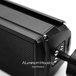 GoHawk RE8 Waterproof Bluetooth Motorcycle Stereo Speakers LED Soundbar 7/8-1.25 in. Handlebar Mount MP3 Music Player Audio Amplifier System ATV 4-Wheelers, USB, AUX, FM Radio