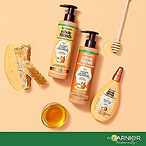 Garnier Whole Blends Sulfate Free Remedy Honey Treasures Replenishing Shampoo and Conditioner Set for Very Damaged Hair with Sample, 12 Fl Oz, 1 Kit (Packaging May Vary)
