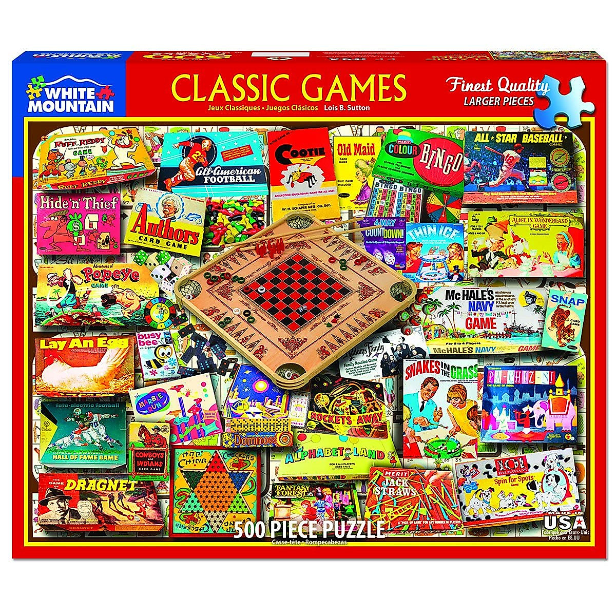 White Mountain Puzzles Classic Games 500 Piece Jigsaw Puzzle
