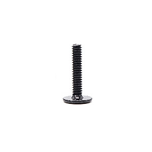 1/4"-20 x 1.18 Inches Joint Connecting Bolts Screws, Black, Full Thread, 12 Pack