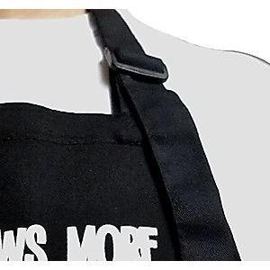 All Prime Outlet Nobody Knows More About Cooking Than Me. Nobody. Believe Me. I Am The Best Cook. Everyone Agrees - Funny Apron -100% Cotton - Universal Size - Adjustable Neck Strap - 2 Pockets