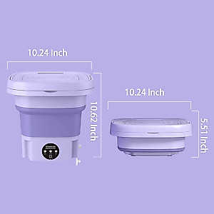 Portable Mini Washing Machine Small Washer for Baby Clothes, Underwear,Foldable Small Washer