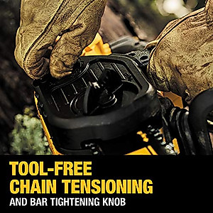 DEWALT 20V MAX* XR Chainsaw Kit, 5-Ah Battery, 12-Inch (DCCS620P1)