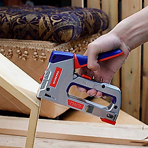 WORKPRO Heavy-Duty 4-in-1 Staple Gun Kit, Manual Brad Nailer with 3000 Staples and 1000 Brad Nails, for Upholstery, Material Repair, Decoration, Furniture, Doors, Windows, Carpentry & Home DIY Use