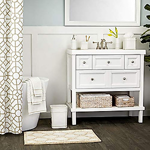 SKL Home Vern Yip Bamboo Lattice Tray, White