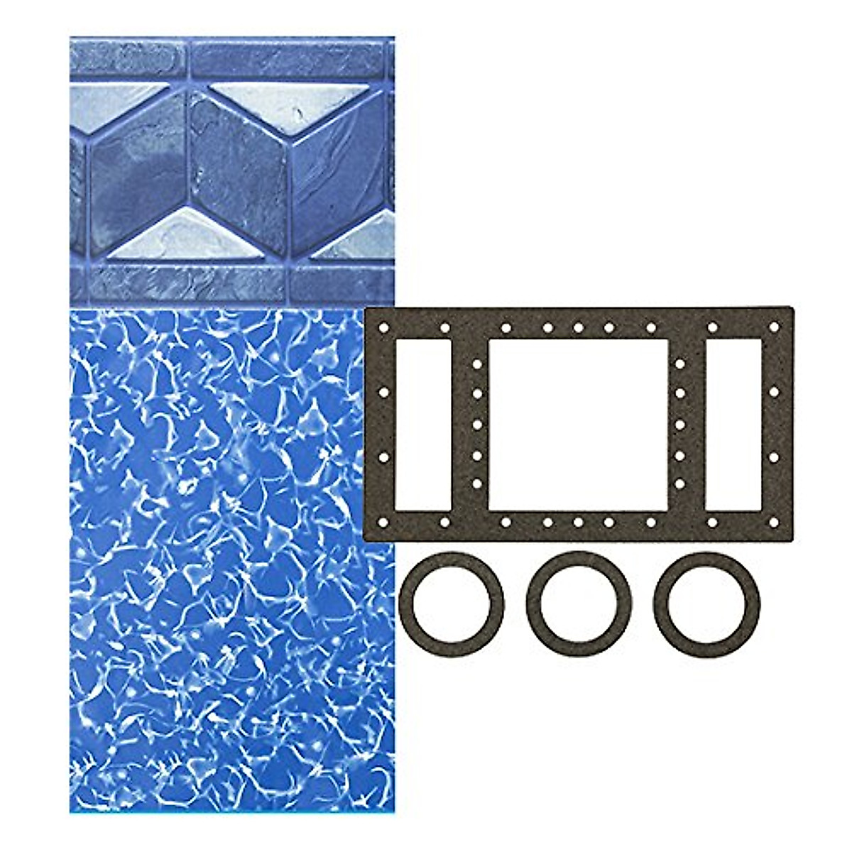 Smartline Tuscan 27-Foot Round Pool Liner | UniBead Style | 52-Inch Wall Height | 25 Gauge Virgin Vinyl Material | Designed for Steel Sided Above-Ground Swimming Pools | Universal Gasket Kit Included