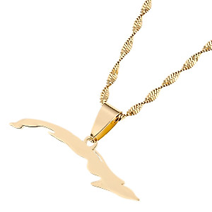 Cuba Map Necklaces for Women Map of Cuba Charm Cuban Pendant Jewelry
