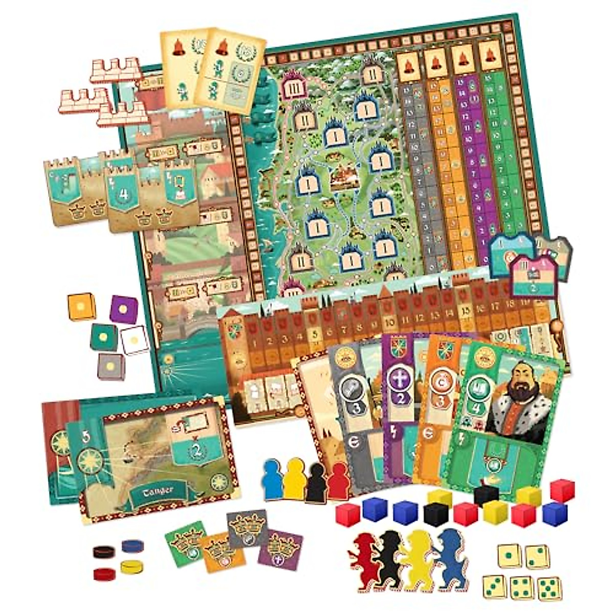 Coimbra Board Game - Renaissance Strategy Game with Innovative Dice Mechanism for Kids & Adults, Ages 14+, 2-4 Players, 60-90 Minute Playtime, Made by Eggertspiele