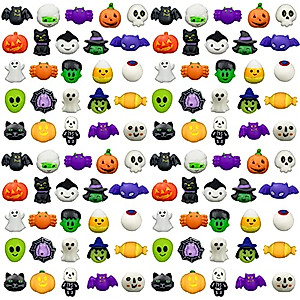 Anditoy 100 PCS Halloween Mochi Squishy Toys Squishies Halloween Toys for Kids Girls Boys Halloween Party Favors Halloween Treat Bags Gifts