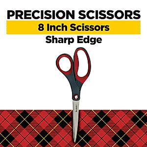Scotch 8 Inch Precision Bent Scissors, Great for Everyday Use (1448B)