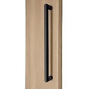 SUCHETA Modern Square Design Barn Door Handle,Modern Door Handles Push Pull/Rod Door Handles,for Sliding Glass Shower/Barn Door/Interior Exterior Door,5 Sizes (Size: 1000mm x 962mm)