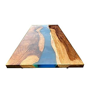 Epoxy Table, Live Edge Wooden Table, Epoxy Resin River Table, Natural Wood,Dining table, Natural Epoxy Table, Resin Table