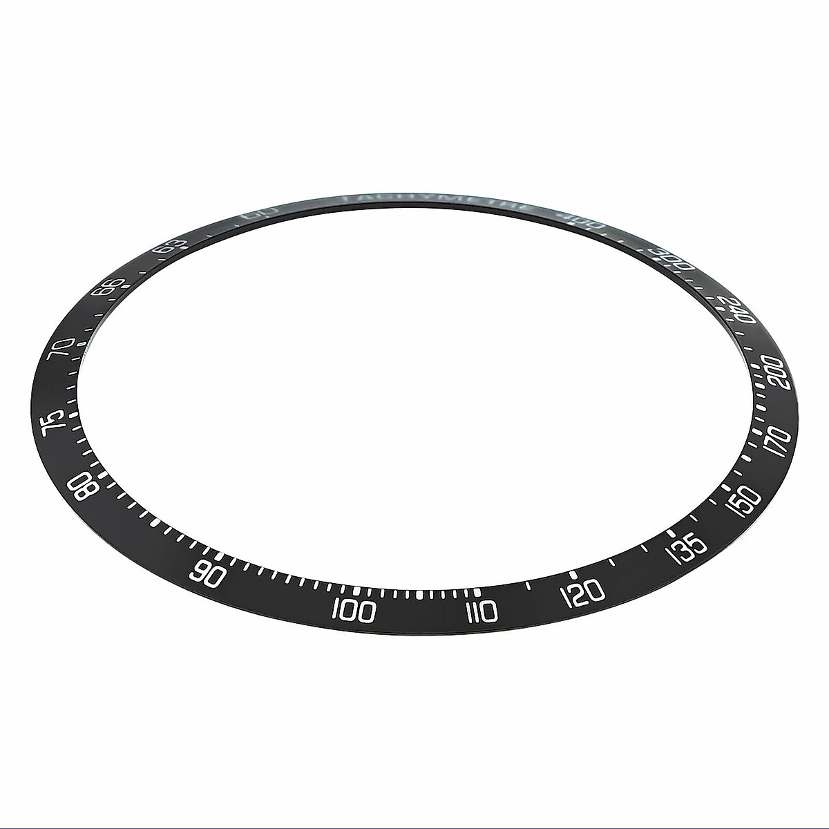 Ewatchparts Bezel Insert Compatible With 41mm Tag Heuer Carrera CV2010 Calibre 16 Chronograph Black