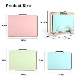 FIVETAS cutting boards for kitchen dishwasher safe,set of 3 with holder,plastic cutting boards with Easy-Grip Handles.GARLIC GRINDING AREA. BPA Free, Non-porous Non-Slip Feet