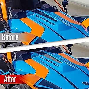 A & UTV PRO Center Hood Vent Accent for 2017-2023 Polaris Slingshot SLR S GT R, Carbon Fiber Style Turbo Hood Panel Trim Exterior Accessories, Replace OEM # 5452300, 1PC