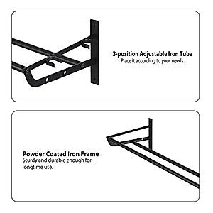 Lineslife Wall Mount Sports Equipment Storage Rack,3 Shelf Separate Garage Ball Organizer for School,Gym,Home