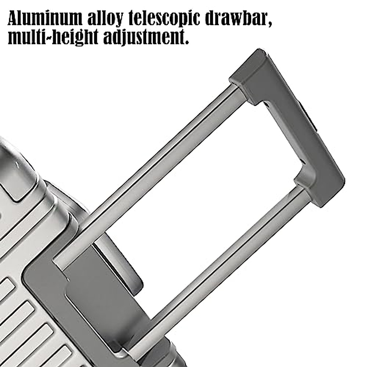 Sindermore 20 inch Aluminum Carry on Luggage (Silver, Carry on Plus 20 inch)