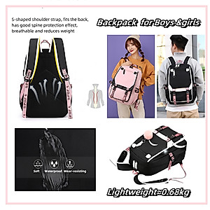 Backpack for Girls Casual Daypack Nylon Waterproof Kids Elementary Middle Schoolbag Children Bookbag