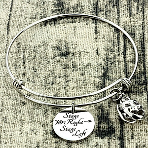 Kivosliviz Theater Gifts Bracelet Drama's Bracelets Gift Comedy Tragedy Jewelry for Actress Theater Bracelet