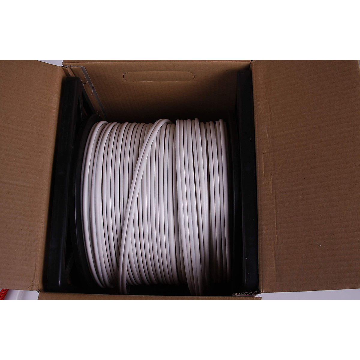 FIVE STAR Cable 500 ft. RG59 Siamese CCTV Combo Coaxial Cable - 20AWG RG59 Video + 18/2 18AWG Power for Surviellance Security System (500 Ft, White)