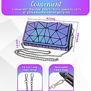 Reflective Crossbody Clutch/Luminous Shoulder Bag/Holographic Fashion Evening Handbag