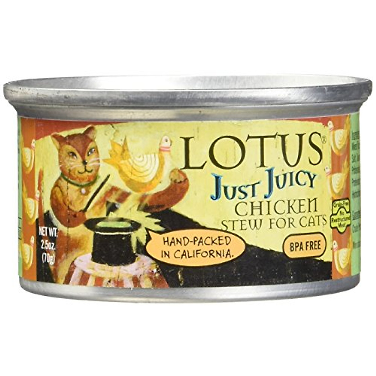 Lotus Cat Just Juicy Chicken Stew, 2.5O Z Cans (24 In A Case)