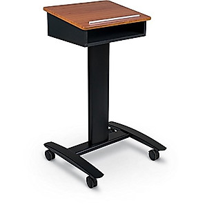 Balt MooreCo Lumina Mobile Lectern 27574 Podium, cherry/black