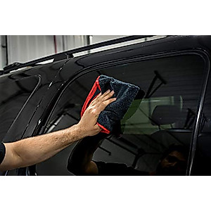 White Diamond Detail Products Extra Thick Double Sided Microfiber Towel with Silk Trim, (16in. x 16in.) (3)