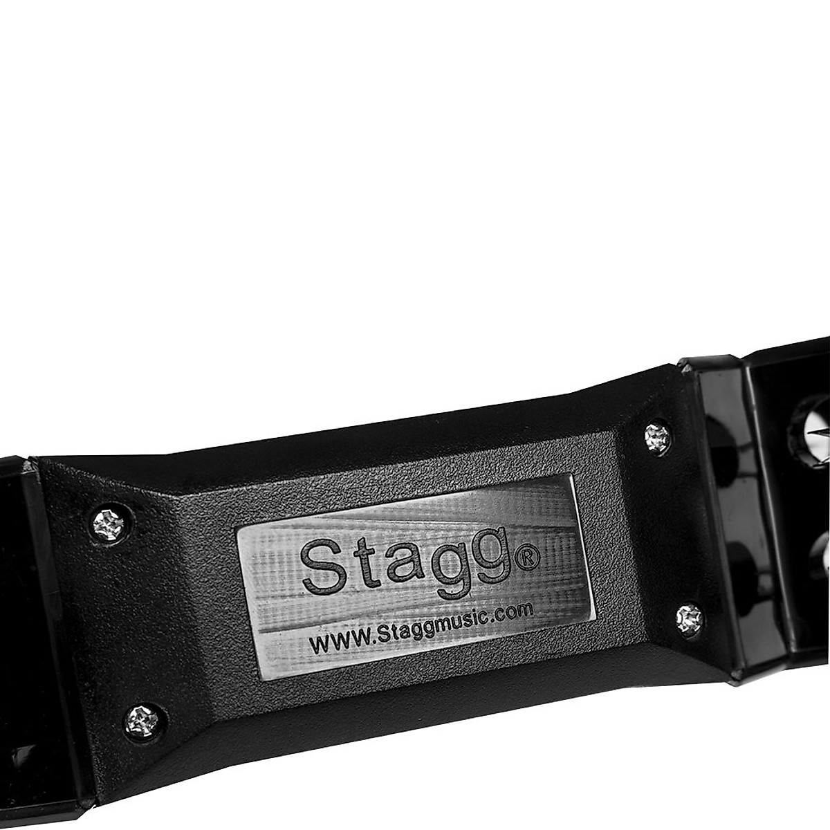 Stagg TAB-2 Half Moon Tambourine-Black, BK