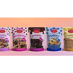 Miss Jones Baking Monster Cookie Mix - Gluten Free, 25% More Chocolate, 50% Lower Sugar, Lactation Cookie, Naturally Sweetened Desserts & Treats (Pack of 1)