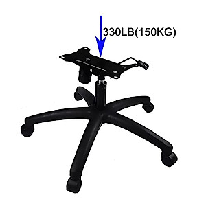 Pro Adjustable 28" Heavy Duty Replacement Office Chair Base/Gaming Chair Base/Computer Chair Base,Upgrade 330 Pounds Swivel Chair Base Replacement