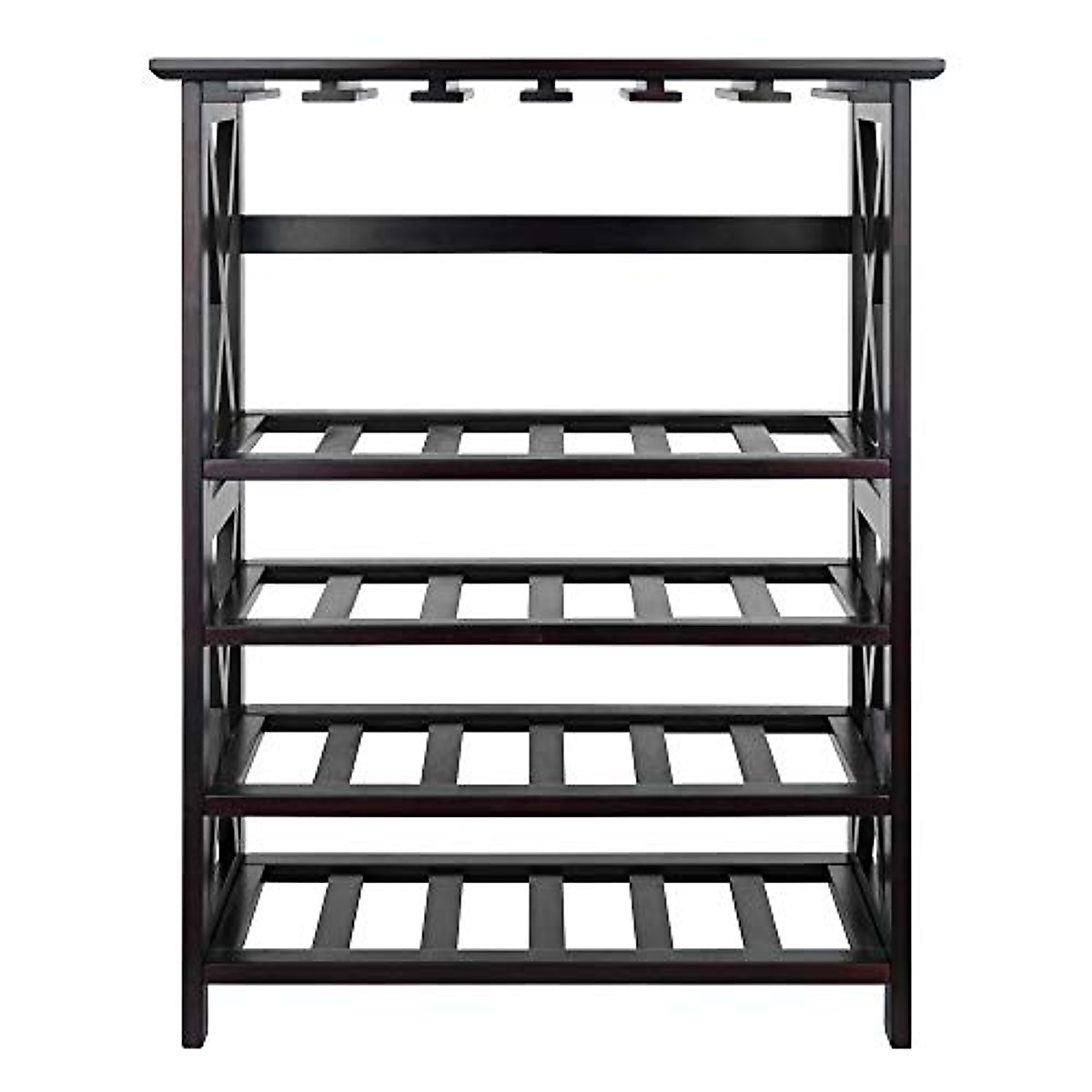 Winsome Rio Wine Storage, 28.74" W x 35.71" H x 13.39" D, Espresso