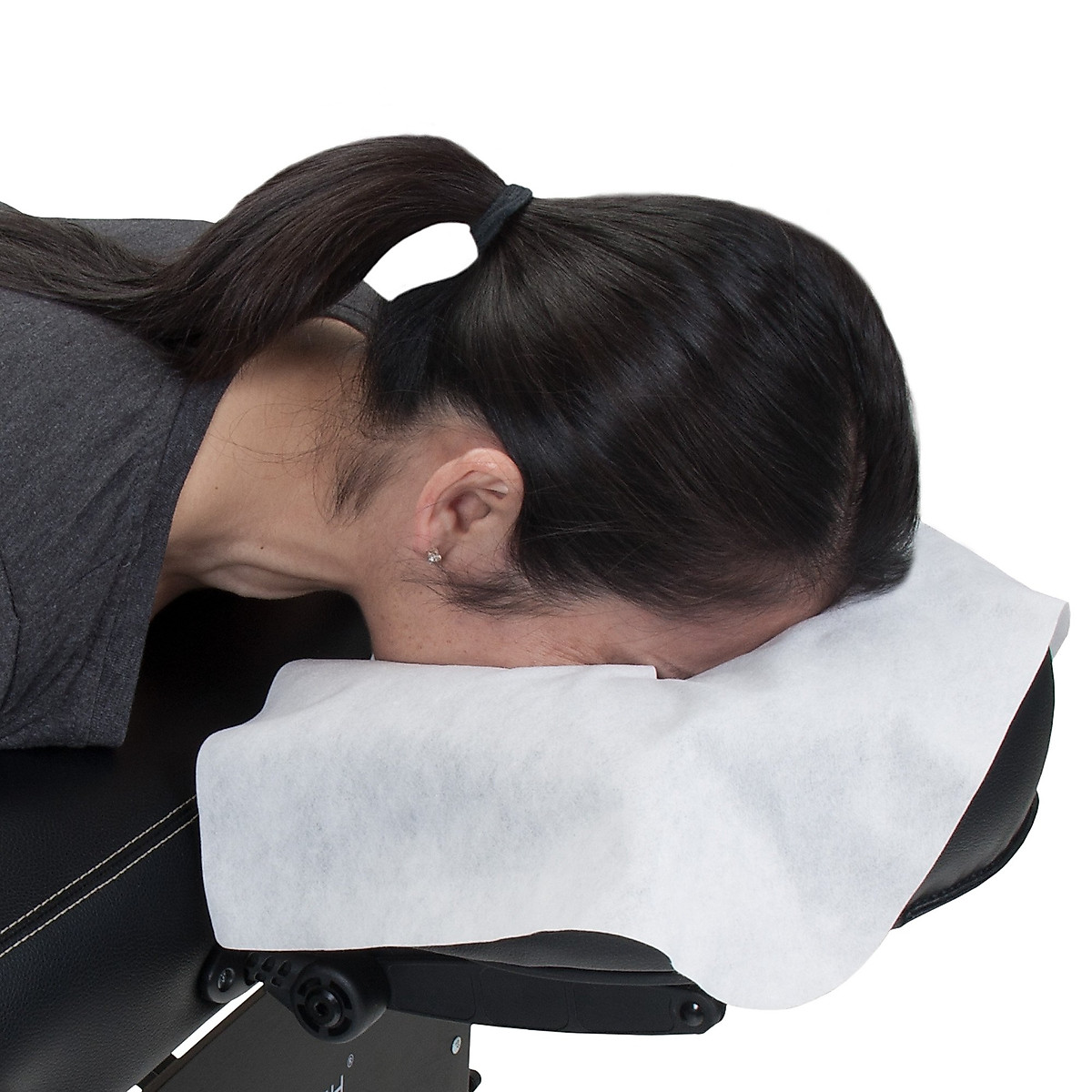 EARTHLITE Disposable Face Cradle Covers – Medical-Grade, Ultra Soft, Luxurious, Non-Sticking Massage Headrest Covers for Massage Tables & Massage Chairs