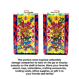 AQUARIUS Grateful Dead Fun Box - Sturdy Tin Storage Box with Plastic Handle & Embossed Front Cover - Officially Licensed Grateful Dead Merchandise & Collectible Gifts