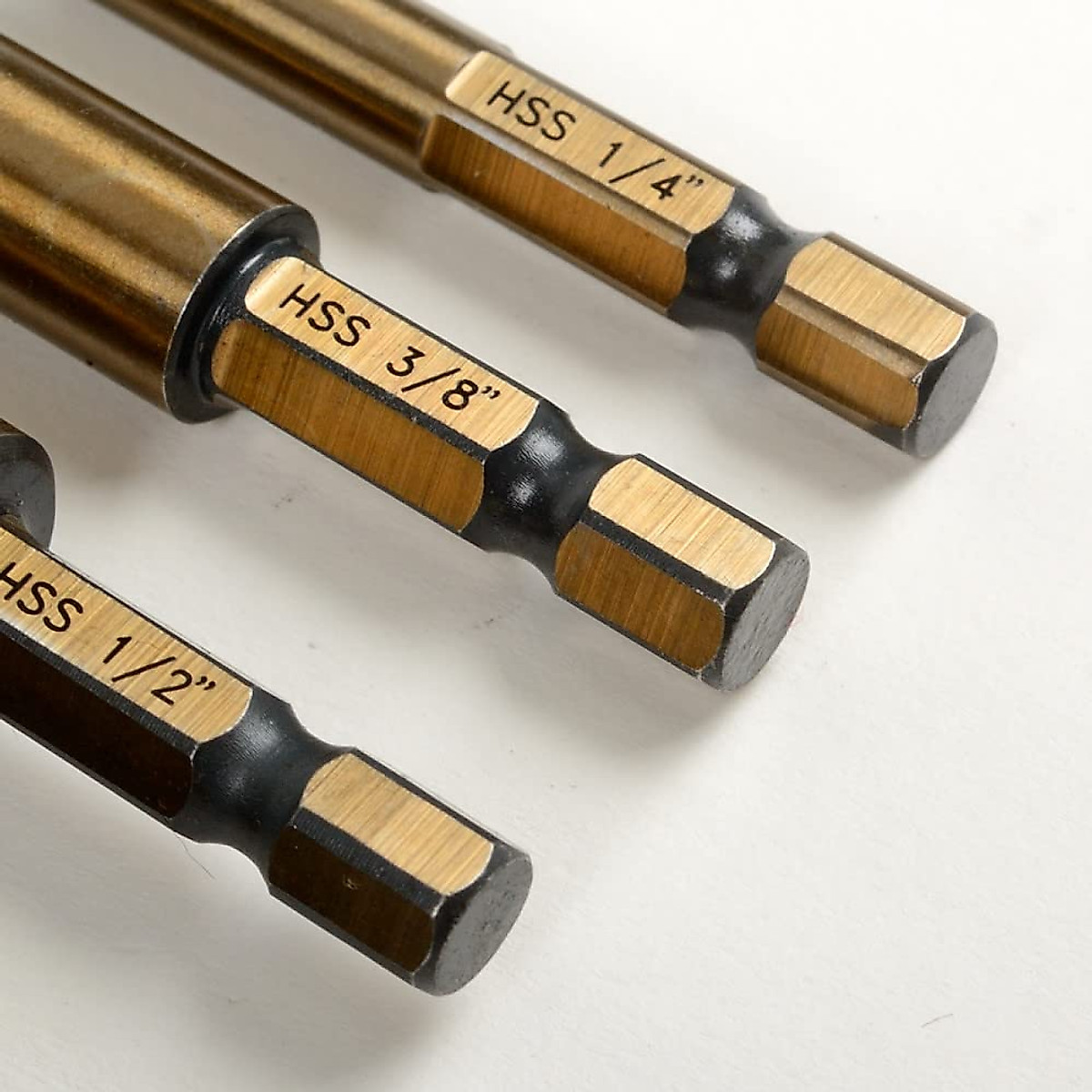 5 pc Countersink Drill Bit Set, 5 Pieces High Speed Steel 82 Degree 5 Flute 6mm Round Shank Mill Cutter Bit Countersink in Sizes 1/4” 3/8” 1/2” 5/8” 3/4” Set with Carrying Case. by ATE Pro. USA