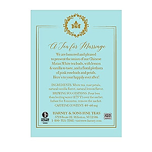 Harney & Sons Wedding Tea, A Tea for Marriage, 30ct tin