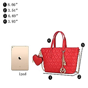 MKF Collection Crossbody Bag for Women, & Coin Pouch – PU Leather Top-Handle Satchel Shoulder Handbag Blue