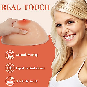 Windsleeping DD cup Triangle Silicone Breast Forms Mastectomy Triangular Prosthesis Fake Boobs Comfort Bra Enhancer(1200g/Pair)