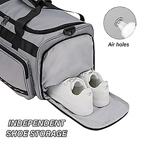 MAXTOP Travel Duffle Bag for Women Carry On Tote Weekender Overnight Bag Large Capacity Duffel Bag With Shoe Compartment,Gym Tote Bag with Dry and Wet Separation