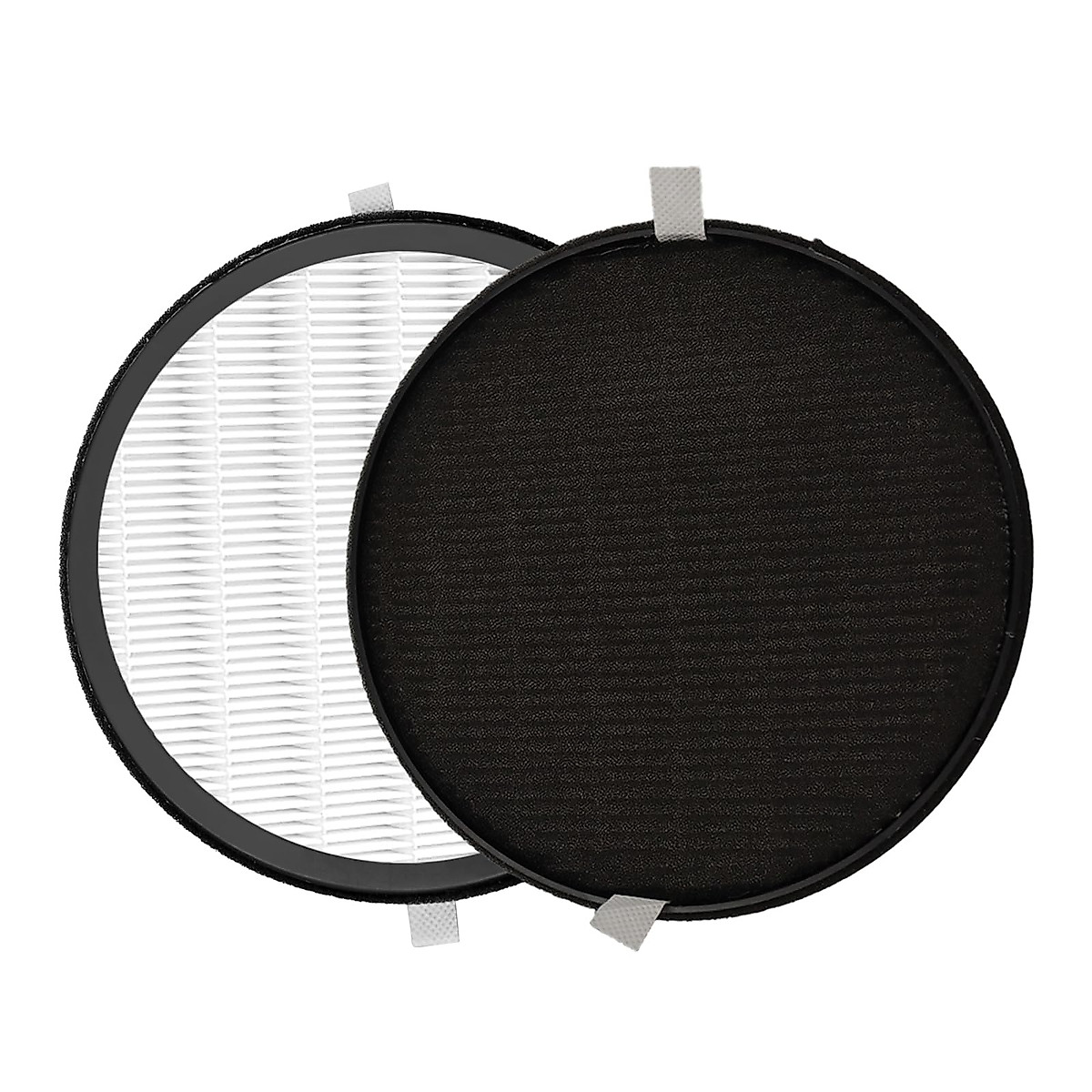 BEBEMOR Replacement Filter, Compatible with Pure Enrichment PureZone Halo Air Purifier Model PEAIRDSK, 2-in-1 Filters and Activated Carbon Pre-filters(2-Pack)