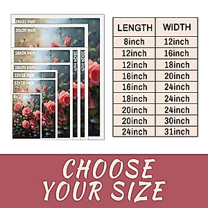 Eleploi DIY Diamond Painting Beautiful Female Angel Diamond Painting Kits for Adults, Fall Decorations for Home& Room Decor, Office Decor, 5D Full Round Diamond Arts Kits 24 X 31 Inches.