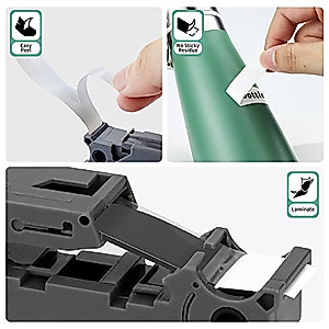 Topcolor 6-Pack Tz231 Tz 12mm 0.47" Laminated White Label Tape Compatible for Brother Tze-231 Tz-231 Tz231 12mm Black on White P Touch Tze 1/2" Label Tape for PT-D210 PT-H110 PT-D220 PT-D410 PT-D610BT