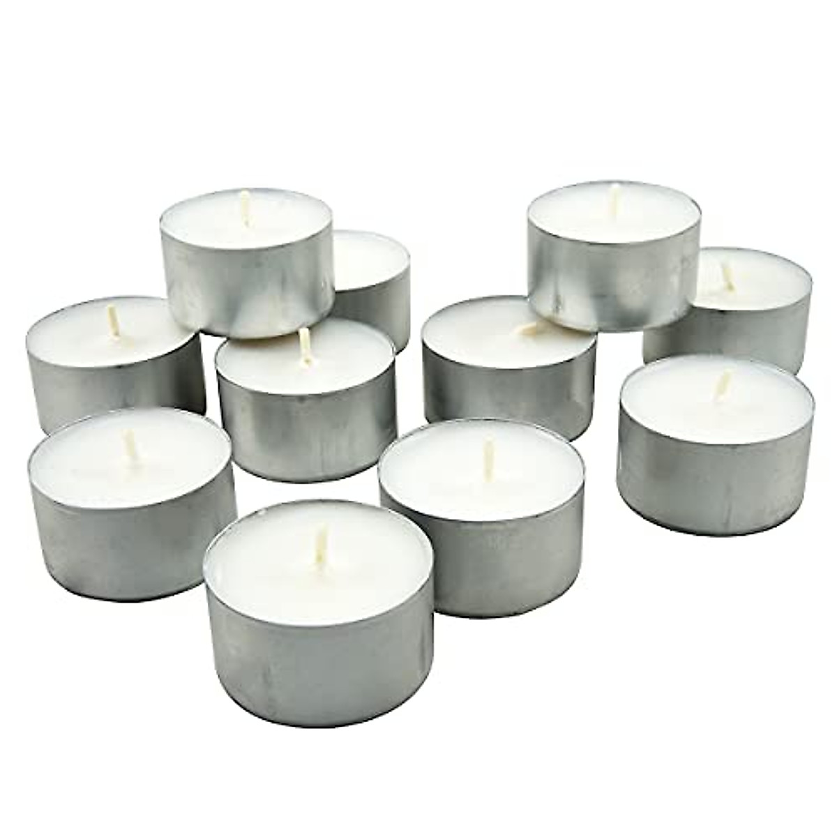 Stonebriar 200 Pack Unscented 8 Hour Extended Burn Time Tea Light Candles