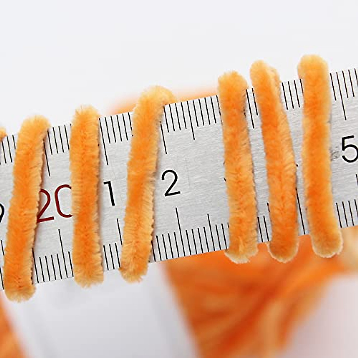 NICEEC 3 Skeins Soft Chenille Yarn Blanket Yarn for Knitting Fancy Yarn for Crochet Weaving DIY Craft Total Length 3×85m (3×93yds, 3×50g)_Orange