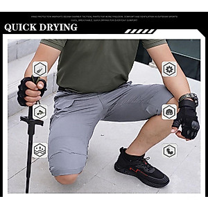 Yameekamulga Tactical Workout Shorts for Men Summer Military BDU Combat Army Casual Hiking Training Travel Hunting