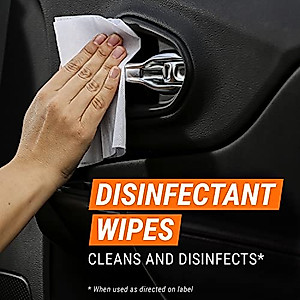 Car Protectant Wipes, Disinfectant Wipes, Glass Cleaner Wipes by Armor All, Cleaning Wipes Variety Pack for Cars, Trucks, Motorcycles, , (Pack of 3)